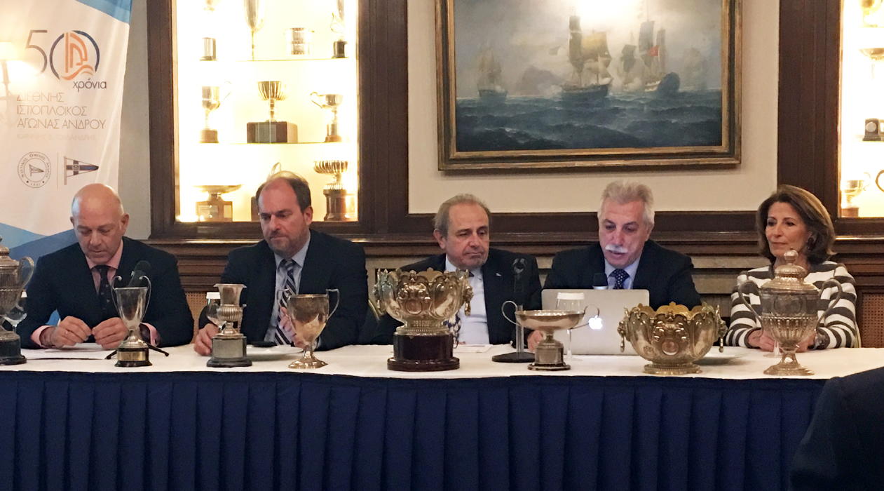 Παρουσίαση Προγράμματος 50ου Διεθνούς Ιστιοπλοϊκού Αγώνα Άνδρου " Ι.Β ...